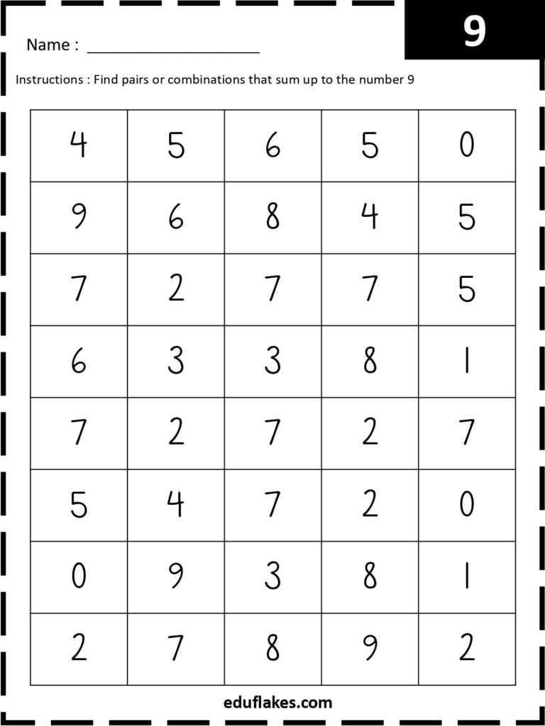 Number Structuring 1-20 Free PDF - Eduflakes
