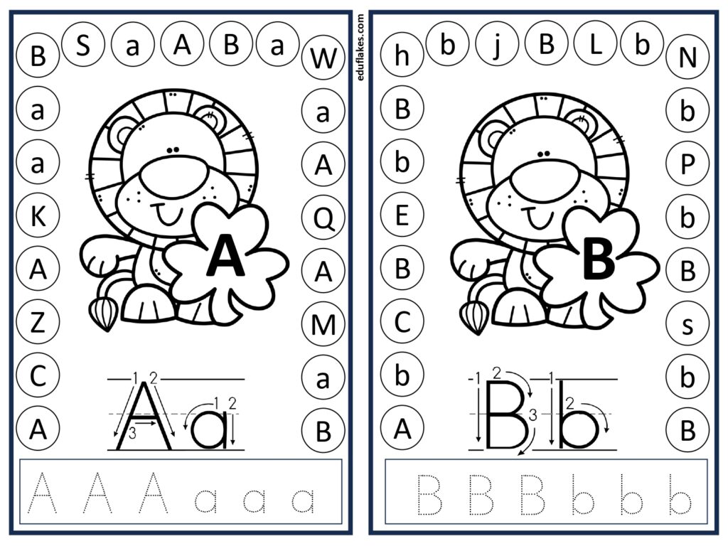 St Patrick's Day Free Printable Alphabets Identification - Eduflakes