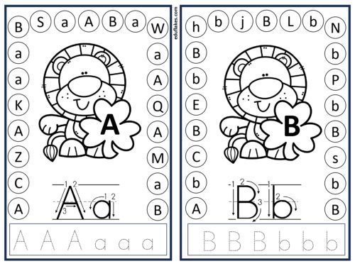 St Patrick's Day Free Printable Alphabets Identification - Eduflakes