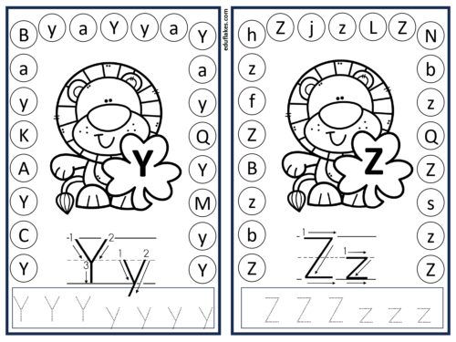 St Patrick's Day Free Printable Alphabets Identification - Eduflakes