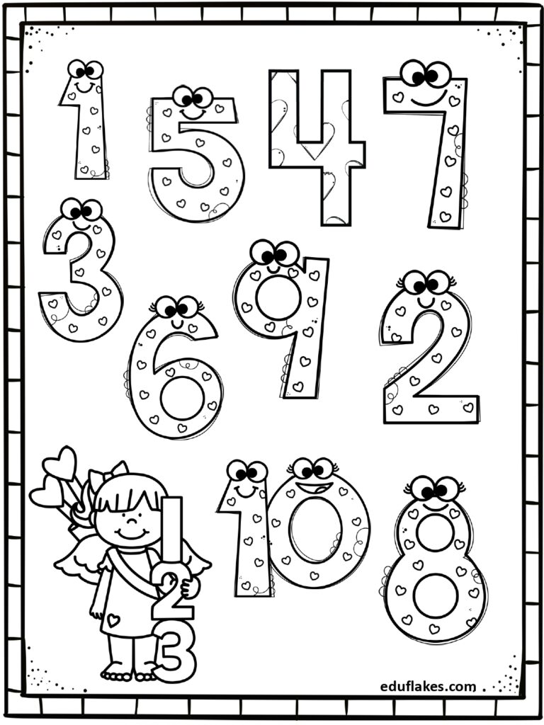 Kindergarten Counting And Number Identification Free PDF Worksheet ...