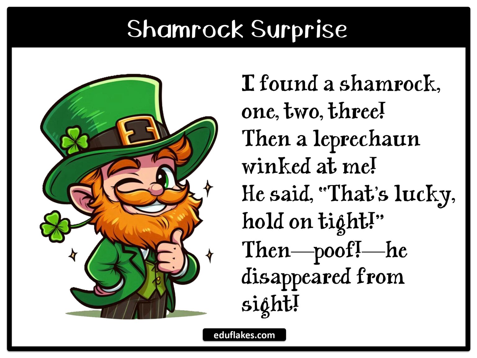 10 Free Kindergarten PDF St Patrick’s Day Fun Rhymes - Eduflakes