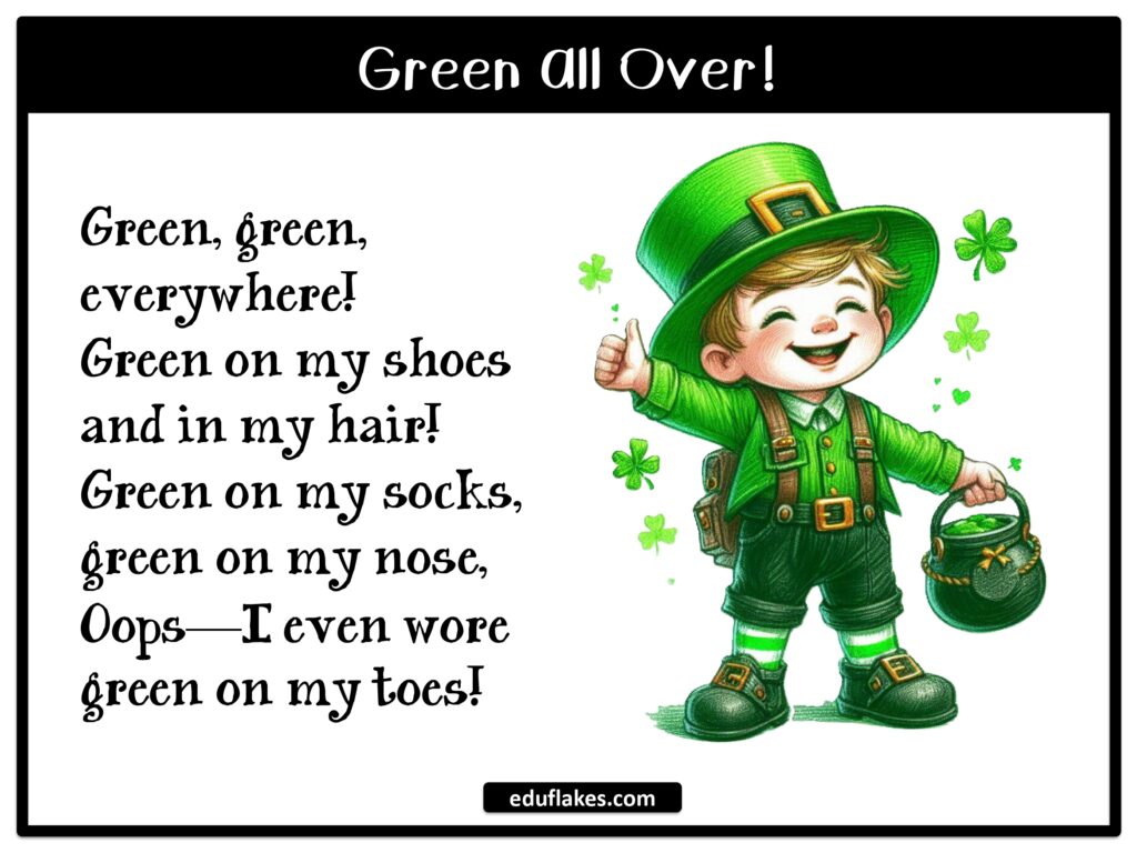10 Free Kindergarten PDF St Patrick’s Day Fun Rhymes - Eduflakes