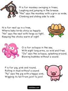 Kindergarten Alphabets Poems Free PDF - Eduflakes