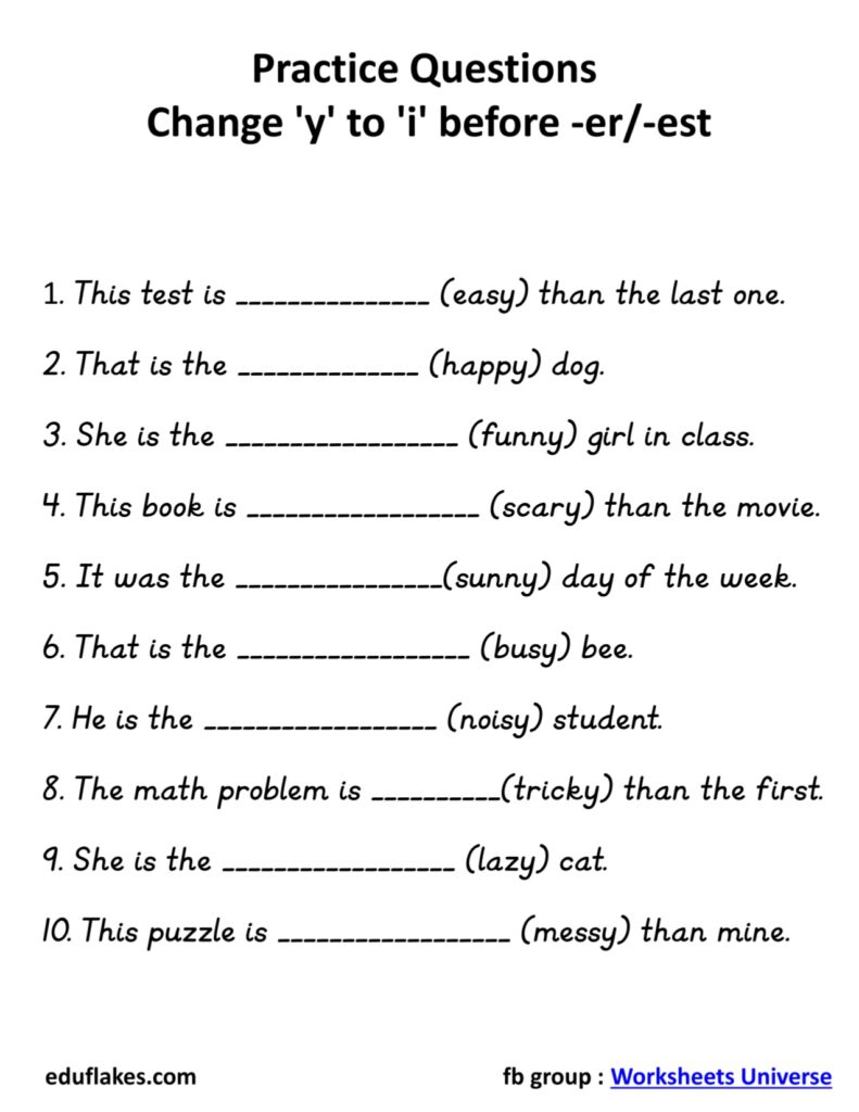 Mastering Spelling Rules In Grade 3: Free Printable Worksheets For ...