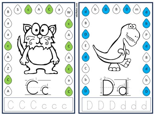 Free Kindergarten Fun Easter Alphabet Activity PDF - Identify, Trace ...