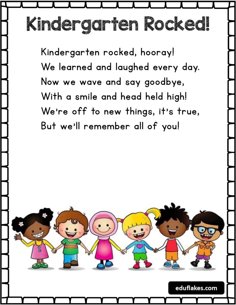 Kindergarten Graduation Day Songs Free PDF - Eduflakes