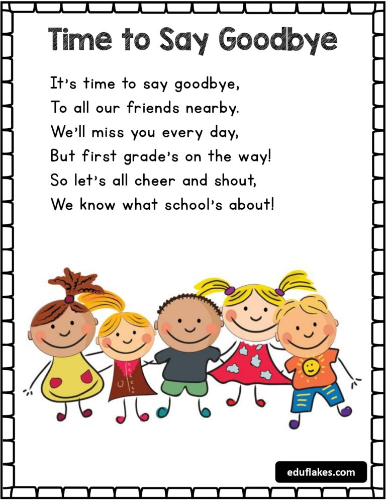 Kindergarten Graduation Day Songs Free PDF - Eduflakes