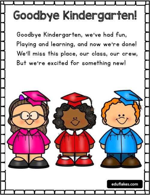 Kindergarten Graduation Day Songs Free PDF - Eduflakes