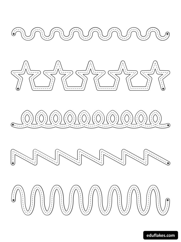 Free Kindergarten Tracing Mega Book PDF - Eduflakes