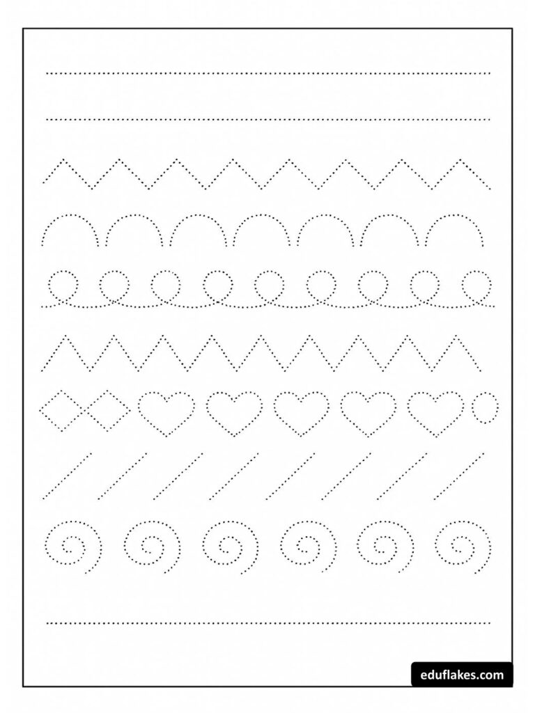 Free Kindergarten Tracing Mega Book PDF - Eduflakes