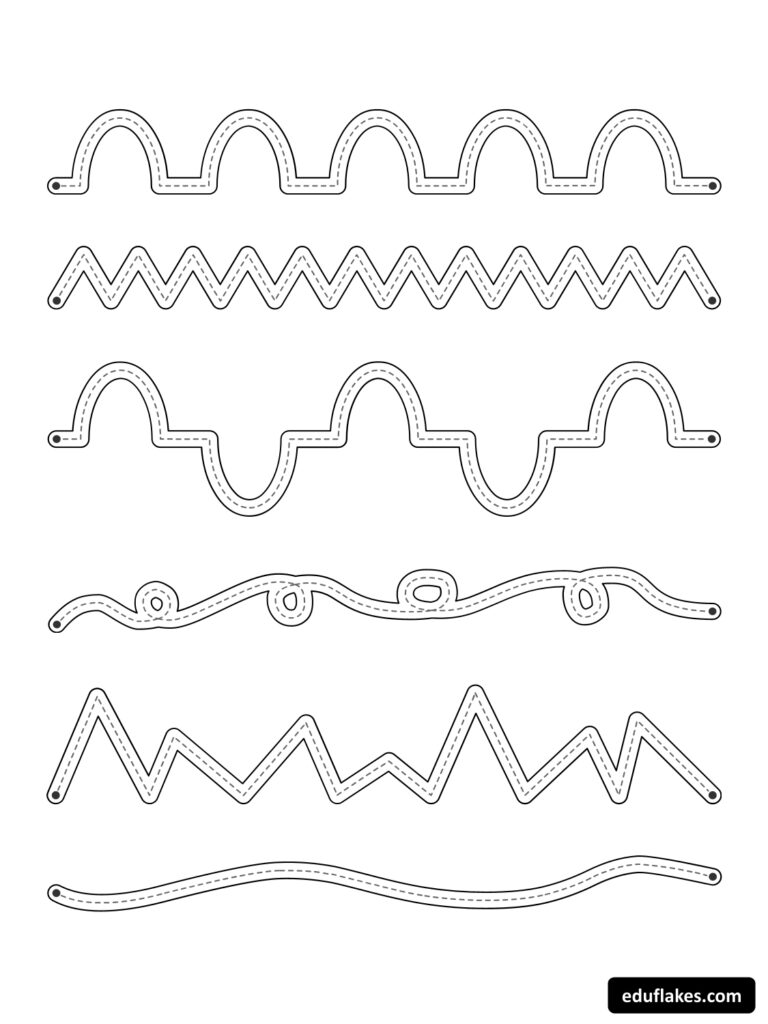 Free Kindergarten Tracing Mega Book PDF - Eduflakes