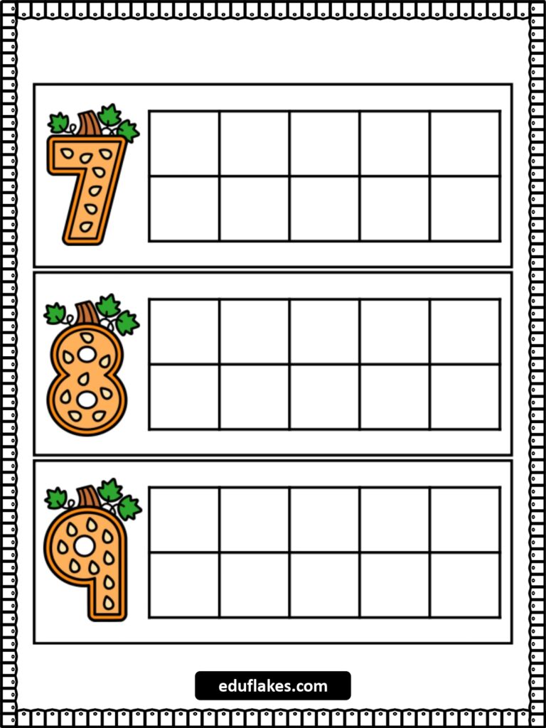 FALL Count & Write Numbers 1–10: A Fun Way To Learn Early Math Skills ...