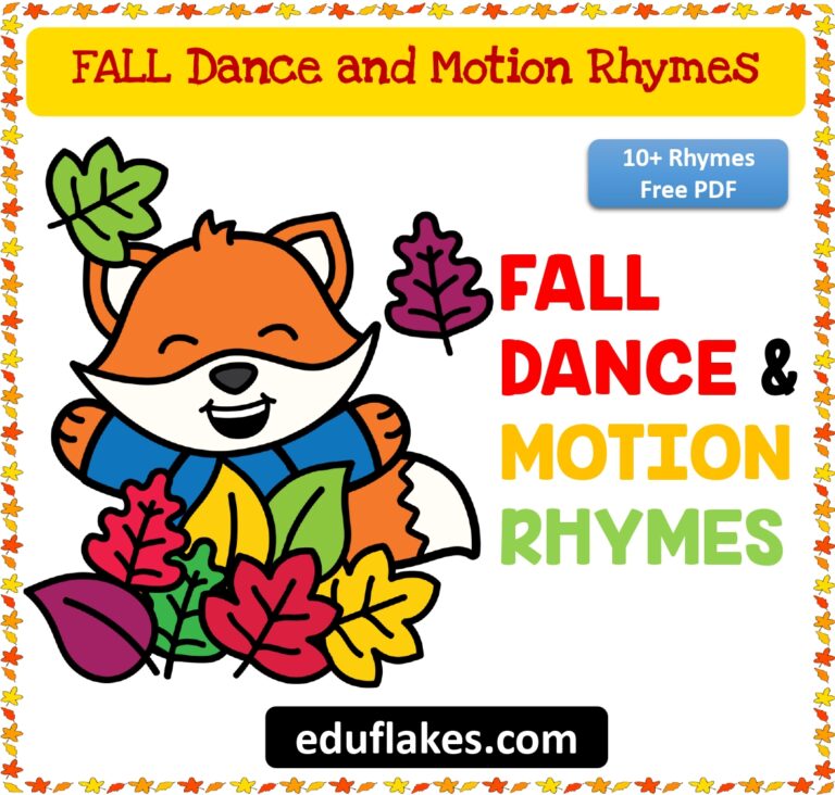 Kindergarten FALL Theme Dance And Motion Rhymes Free PDF - Eduflakes