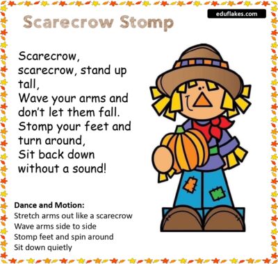 Kindergarten FALL Theme Dance And Motion Rhymes Free PDF - Eduflakes