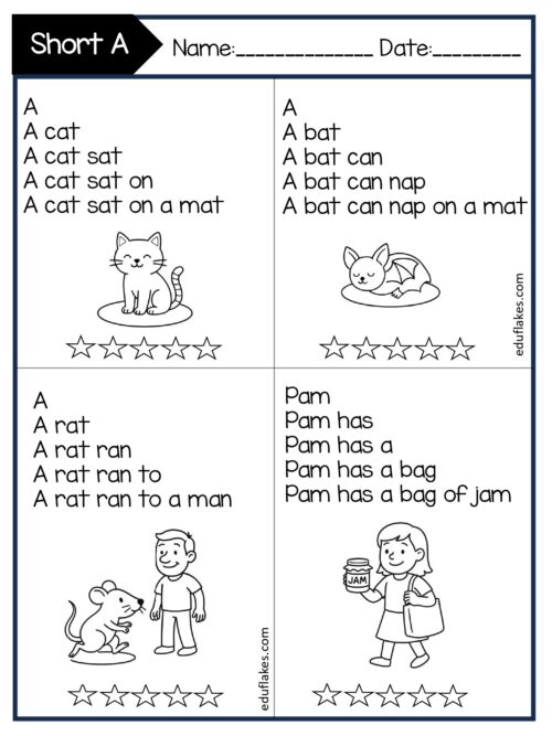 Fluency Pyramids – Short And Long Vowels Reading Practice For Kids ...