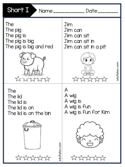 Fluency Pyramids – Short And Long Vowels Reading Practice For Kids ...