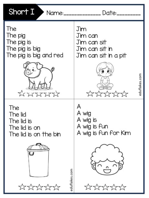 Fluency Pyramids – Short And Long Vowels Reading Practice For Kids ...