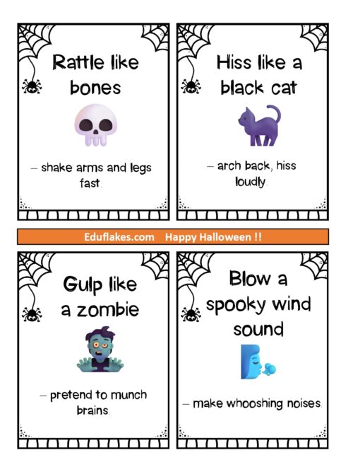 25 Fun Halloween Brain Breaks For Kids: Free Printable For Teachers ...