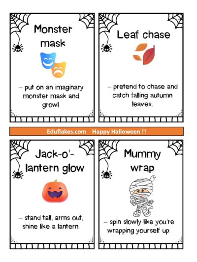 25 Fun Halloween Brain Breaks For Kids: Free Printable For Teachers ...