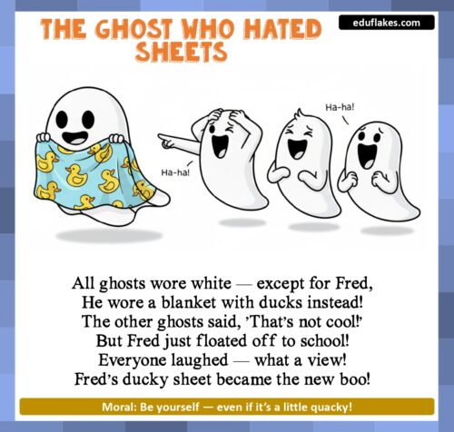 10 Funny And Cute Halloween Ghost Moral Stories For Kids - Eduflakes