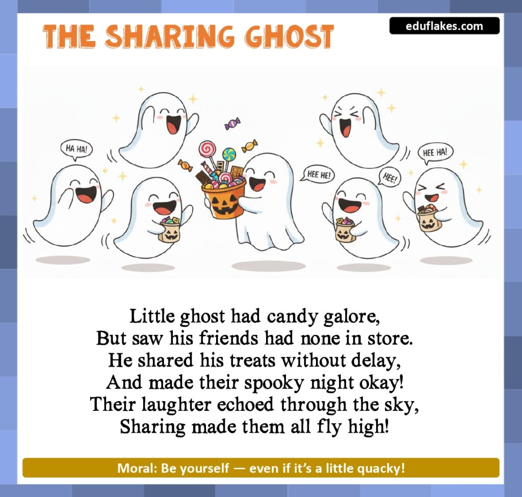 10 Funny And Cute Halloween Ghost Moral Stories For Kids - Eduflakes