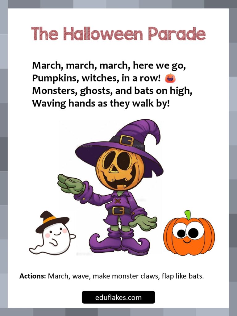 Halloween Dance And Motion Rhymes For Kids – Fun Classroom & Homeschool ...