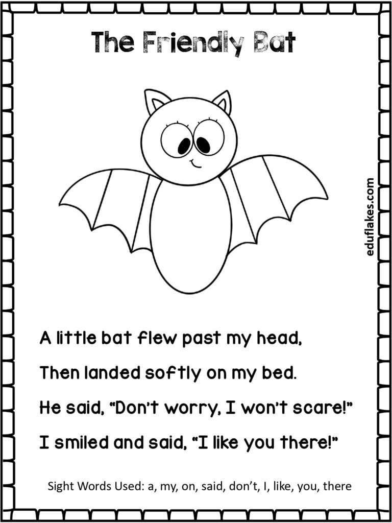 Halloween Sight Word Coloring Pages Free PDF - Eduflakes