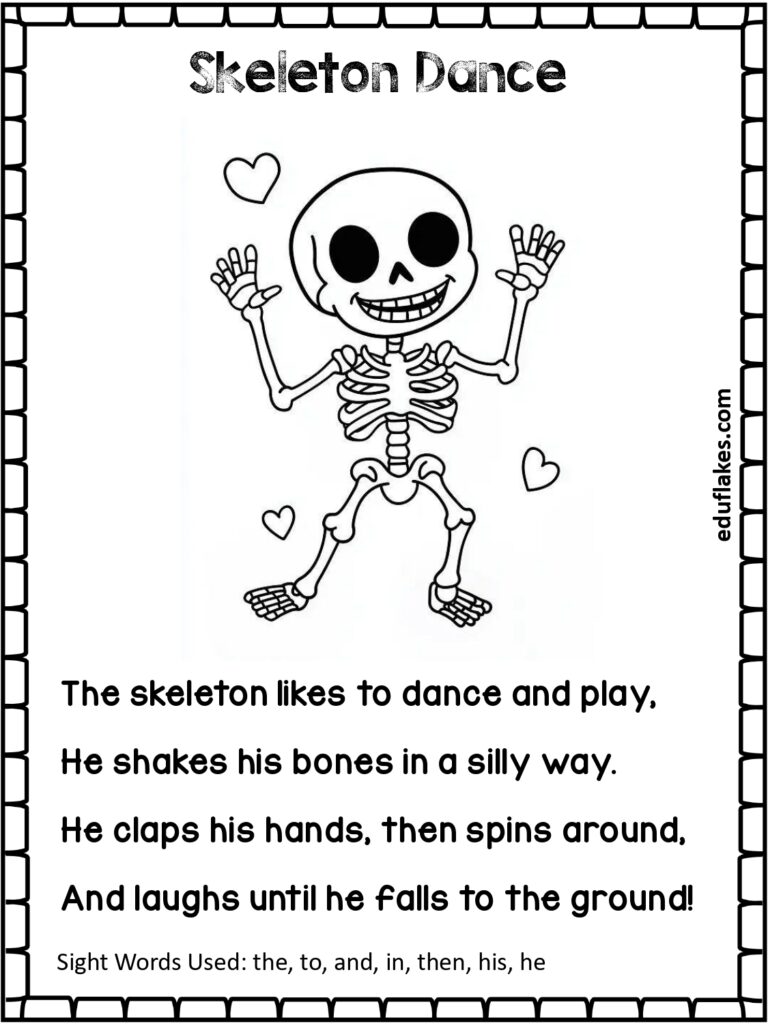 Halloween Sight Word Coloring Pages Free PDF - Eduflakes