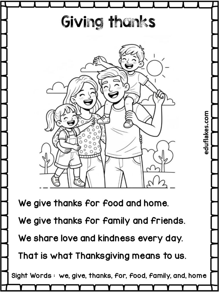 Thanksgiving Reading, Coloring & Writing Activities For Kids: Fun Ways ...