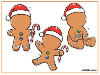 Christmas Gingerbread Bulletin Board Free PDF Template - Eduflakes