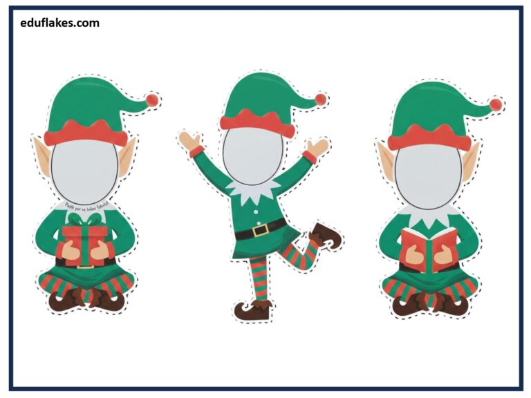 Christmas Elf Bulletin Board Templates - Freebie PDF - Eduflakes