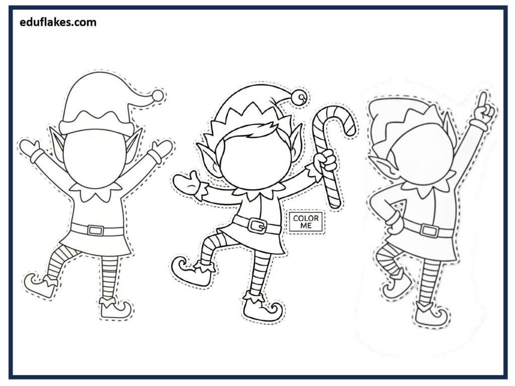 Christmas Elf Bulletin Board Templates - Freebie PDF - Eduflakes