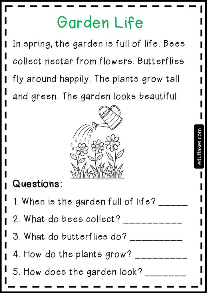 Grade 3 Spring Comprehension Passages Free PDF | Reading Practice For ...