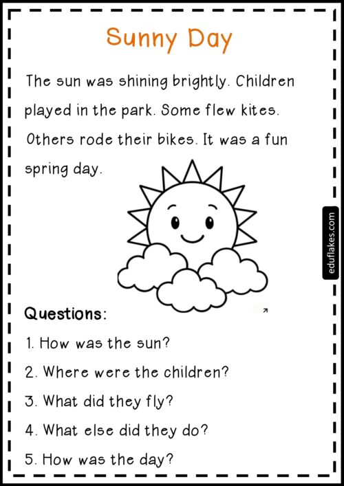 Grade 3 Spring Comprehension Passages Free PDF | Reading Practice For ...